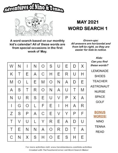 Kid’s Activities – Herald and Sons Publishing